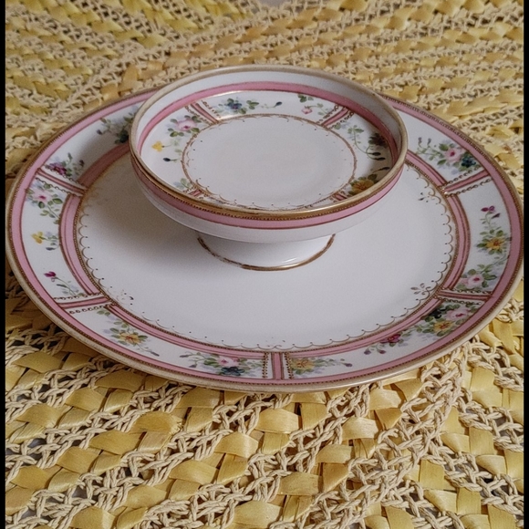 Nippon | Dining | Antique Hand Painted Nippon Tiered Plate | Poshmark
